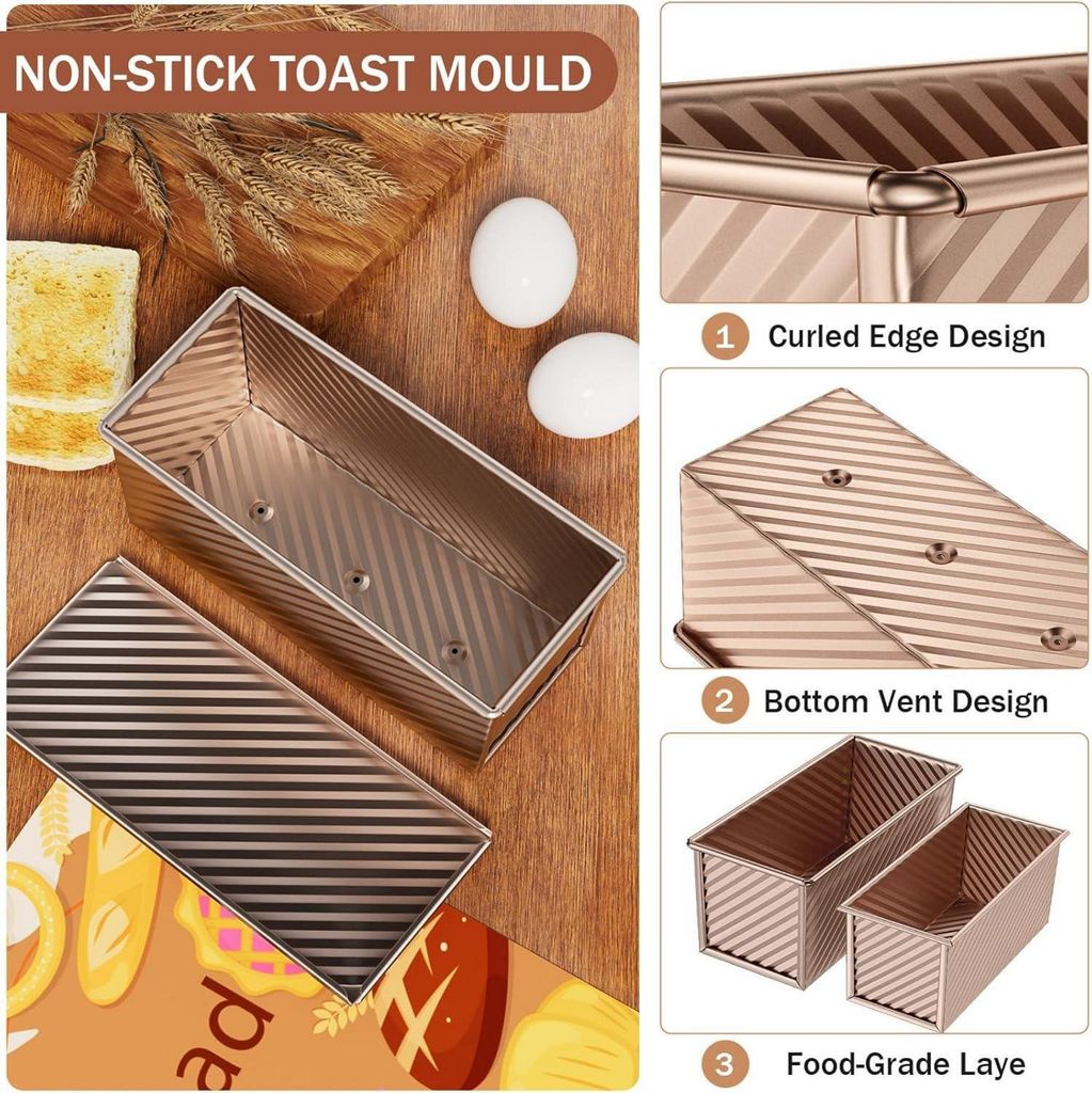JSCORES Toast Brot Backform Set 4PCS Antihaft | Kaufland.de