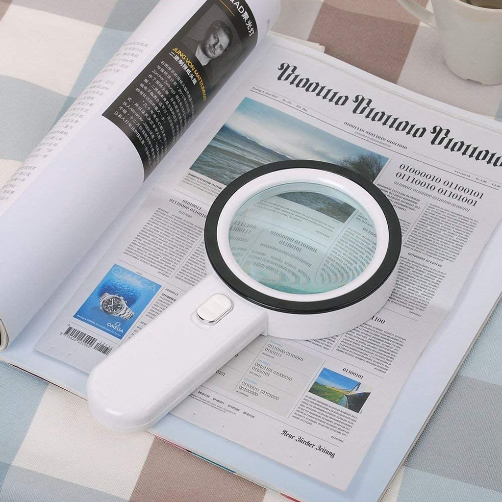 Lupe mit Licht Leselupe, Lupe mit 12 Led | Kaufland.de