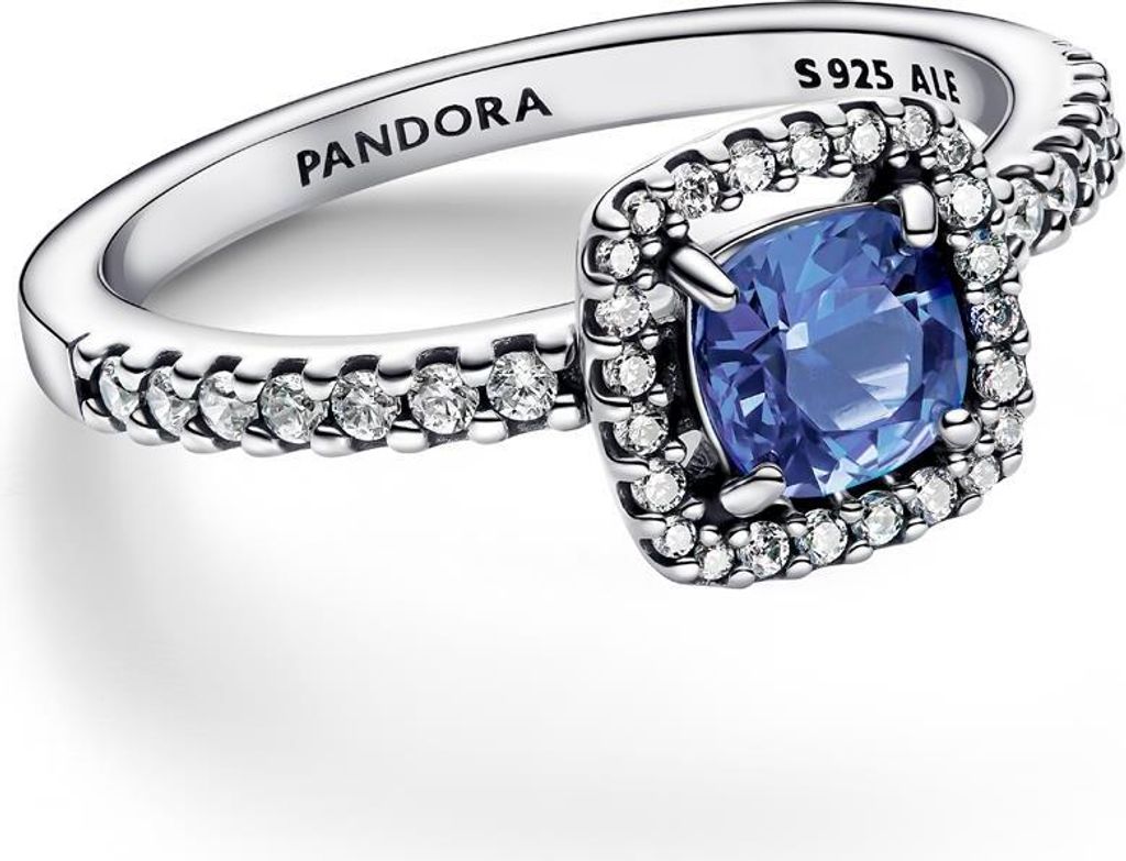 Pandora Ring Sparkling Angular Blue Ray Ring | Kaufland.sk