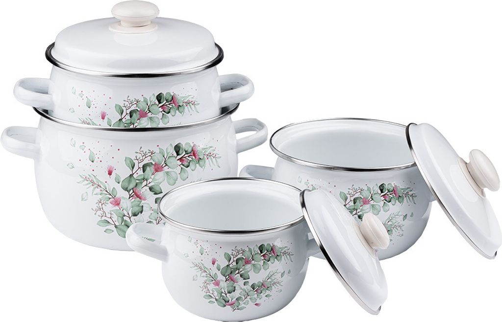 8-teiliges Kochgeschirrset aus Emaille | Kaufland.de