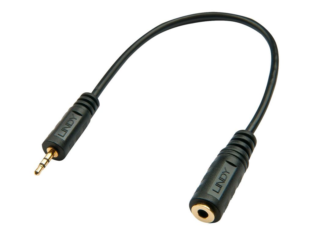 Lindy 2,5M/3,5F Audio-Adapterkabel, 35698 Audiokabel