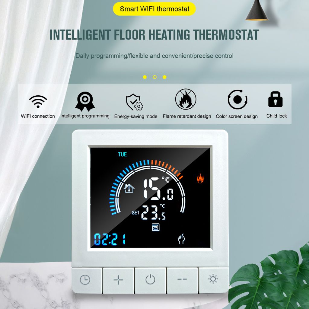 2X Programmierbarer digitaler Thermostat mit | Kaufland.de