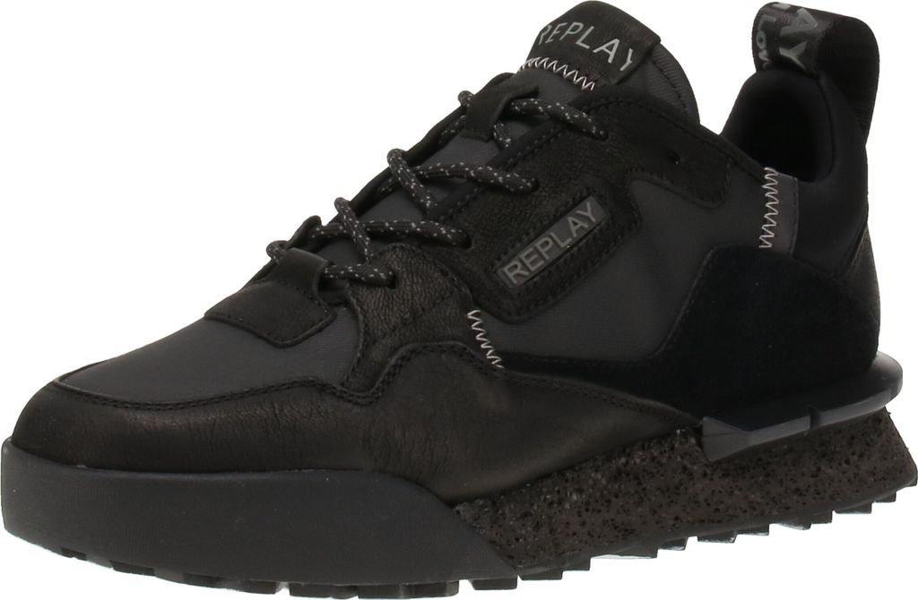 Replay Field Melt Sneaker Herren, Marmor-Optik, black