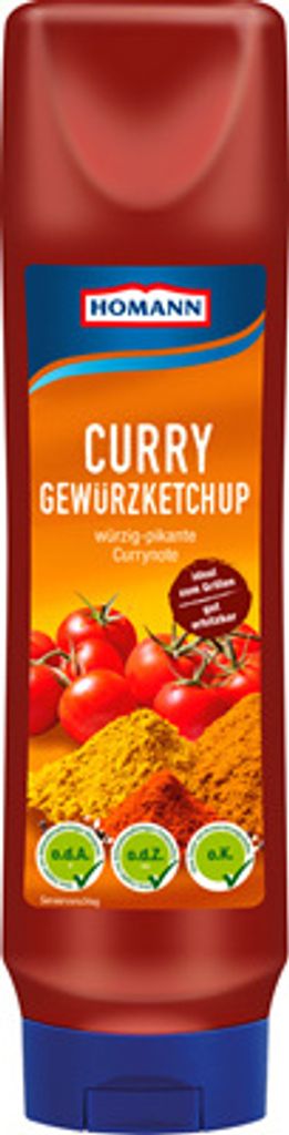 Homann Currygewuerzketchup fruchtig wuerzig fein