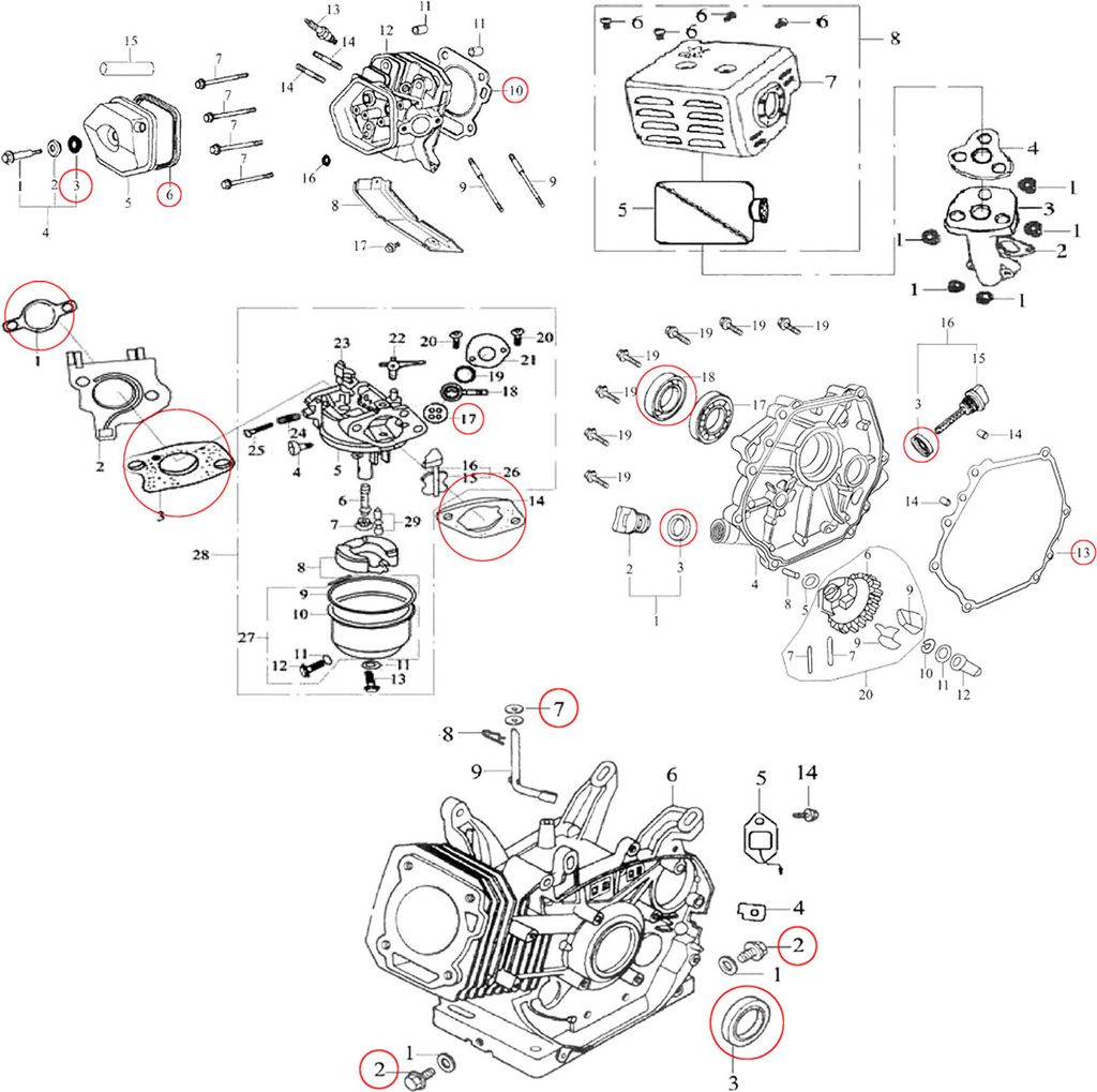 Náhradný diel pre benzínový motor LIFAN 13 hp | Kaufland.sk