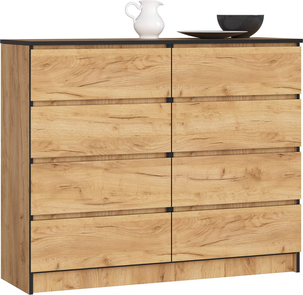 Kommode AKORD K120 Eiche Craft 120 cm 8 | Kaufland.de