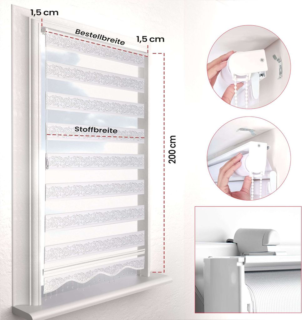 Doppelrollo Duorollo Zebrarollo Raffrollo | Kaufland.de