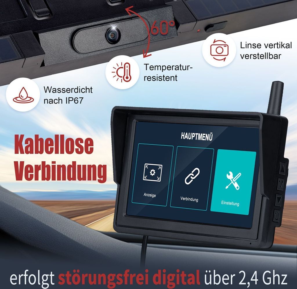 CARMATRIX Solar Funk Rückfahrsystem HD | Kaufland.de