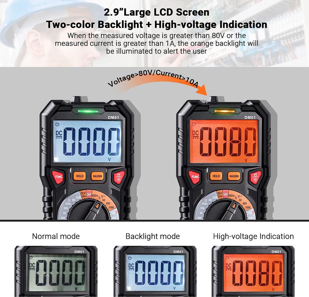 DM01 Digitales Multimeter TRMS 6000 Counts, | Kaufland.de