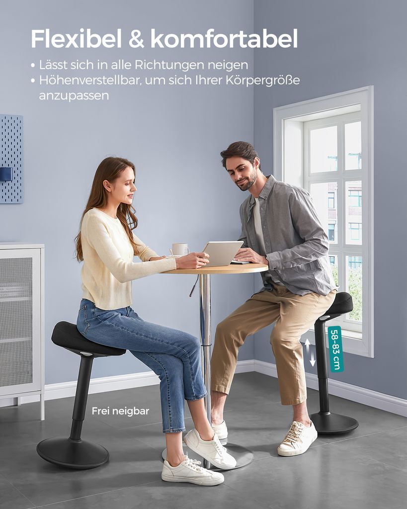 SONGMICS Stehhocker um 360° neigbar, großer | Kaufland.de