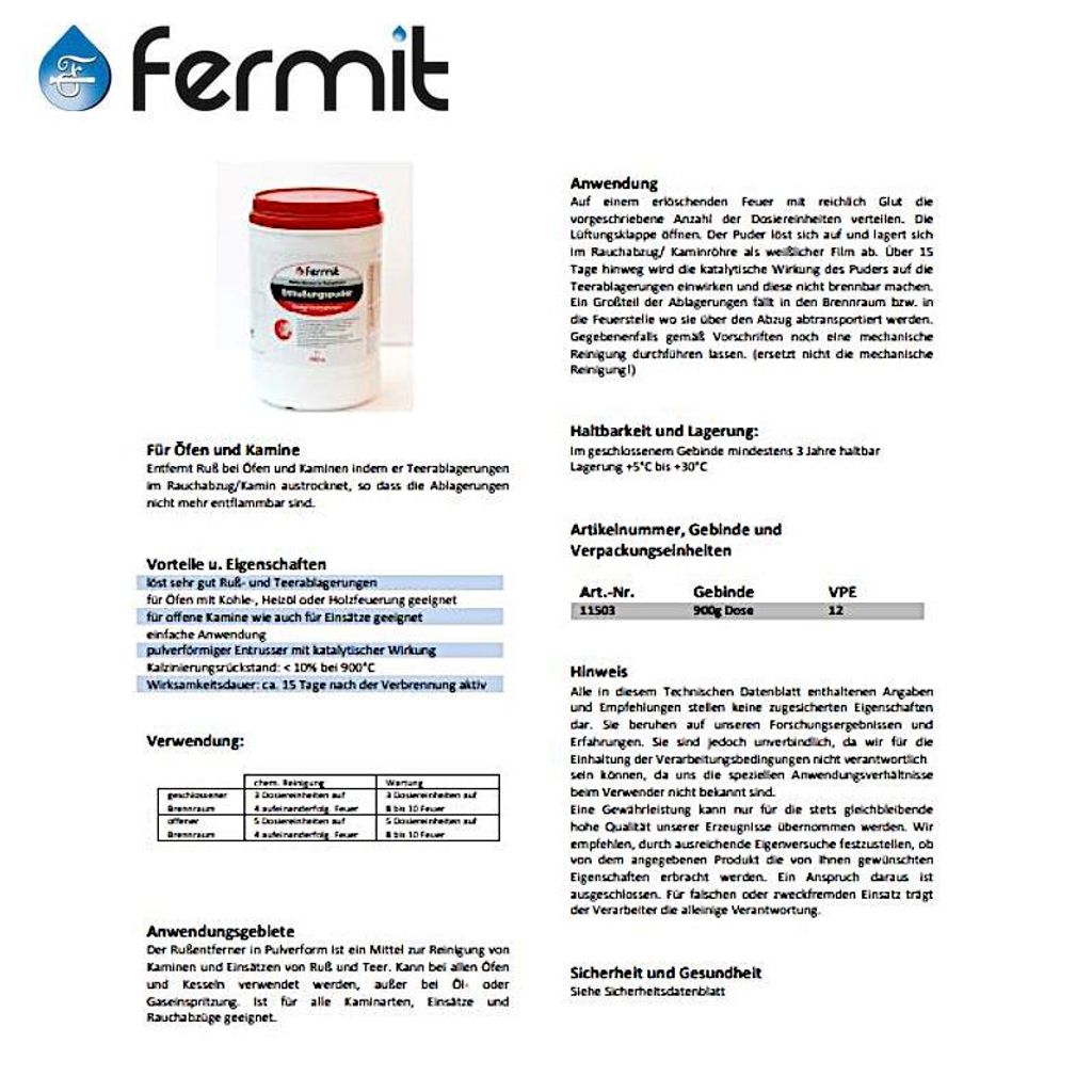 Fermit prášek na odstranění sazí 900 g | Kaufland.cz