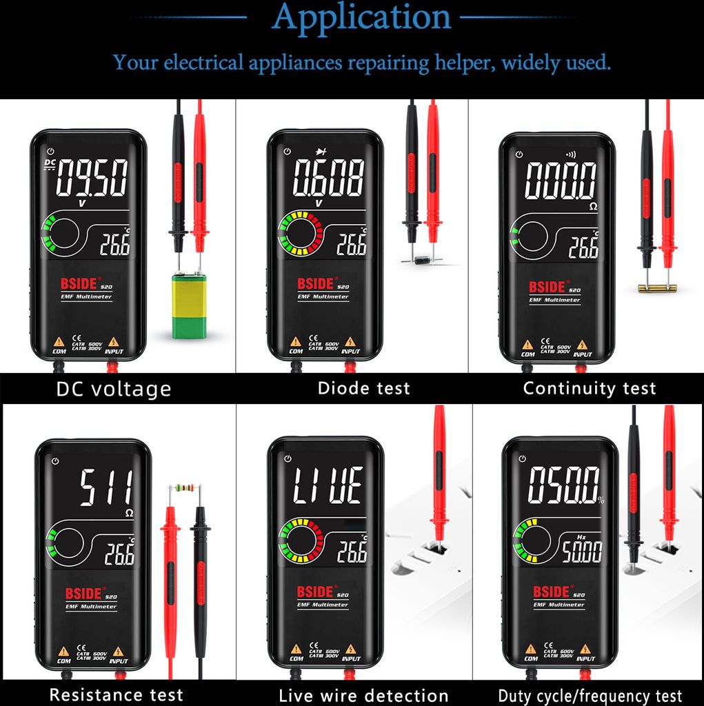 BSIDE S20 Inteligentní multimetr EMF Detektor | Kaufland.cz