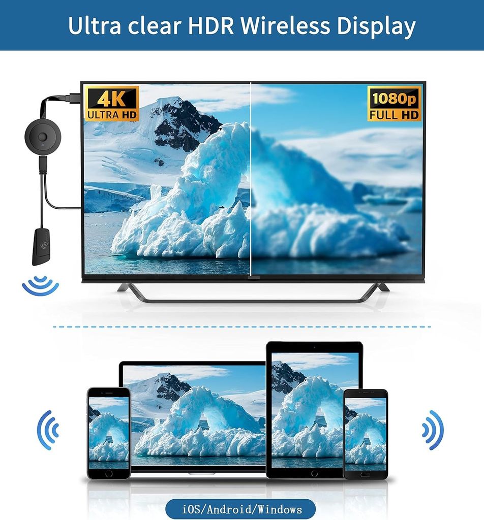 4K Wireless HDMI TV-Adapter, WiFi-Display für | Kaufland.de
