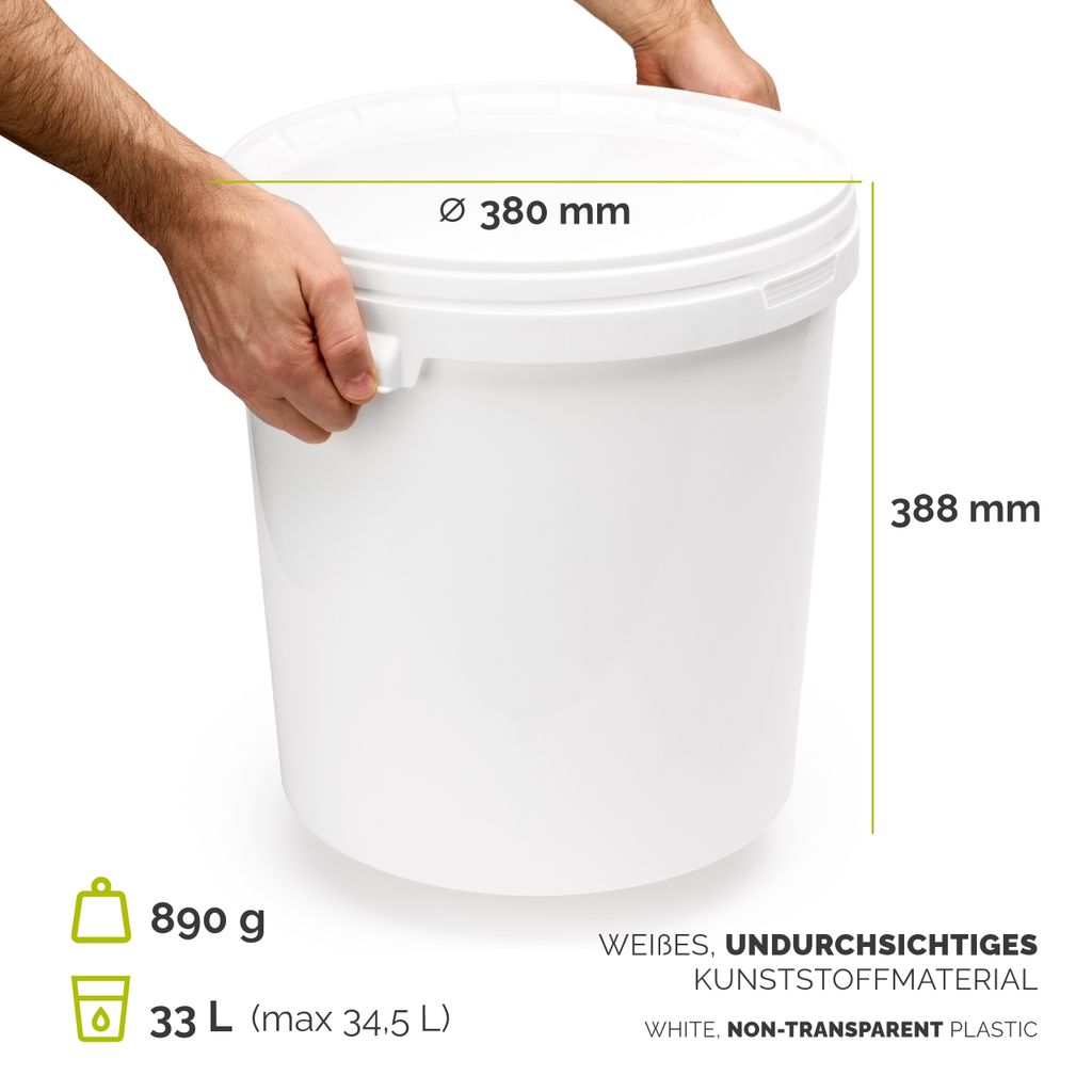 Garronda Eimer mit Deckel, 30 Liter, 5 Stück, | Kaufland.de