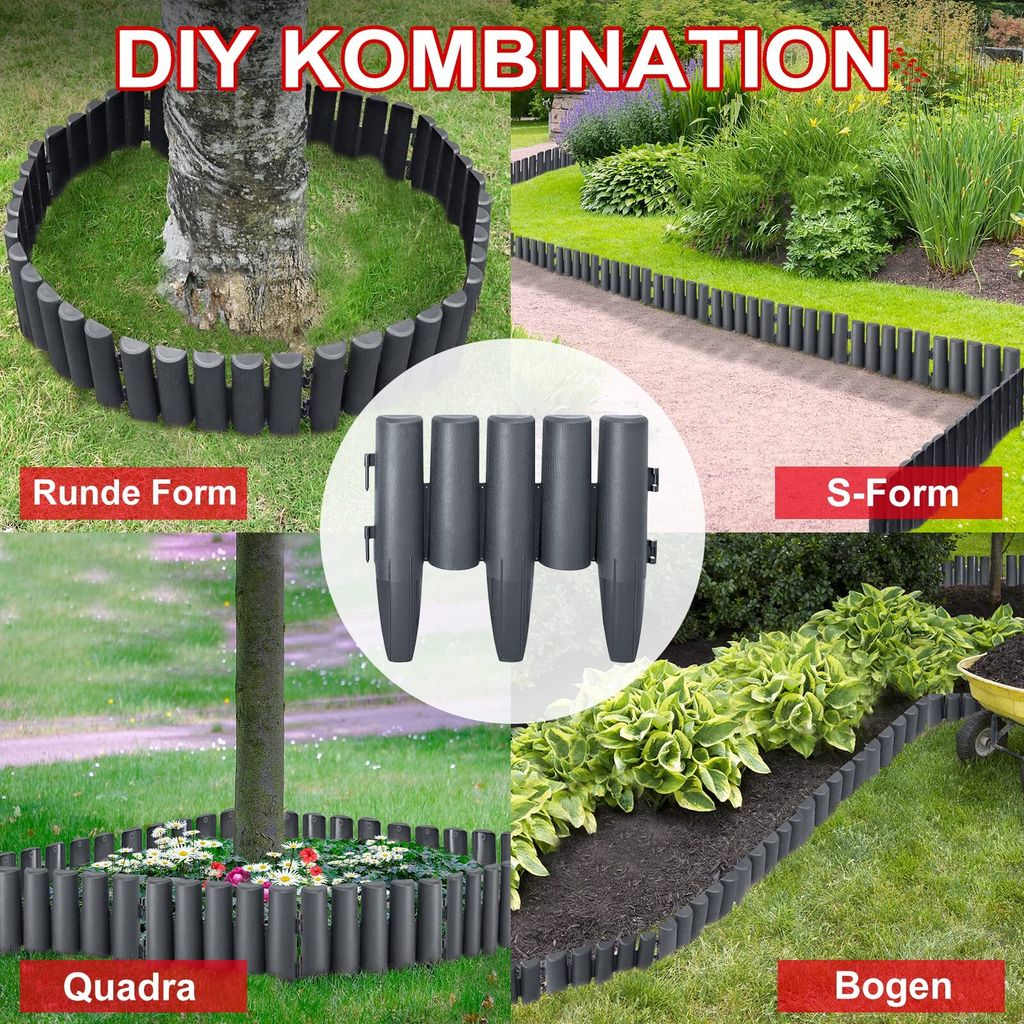 Sessamen-LP Rasenkante Kunststoff 25,2m Holz | Kaufland.de