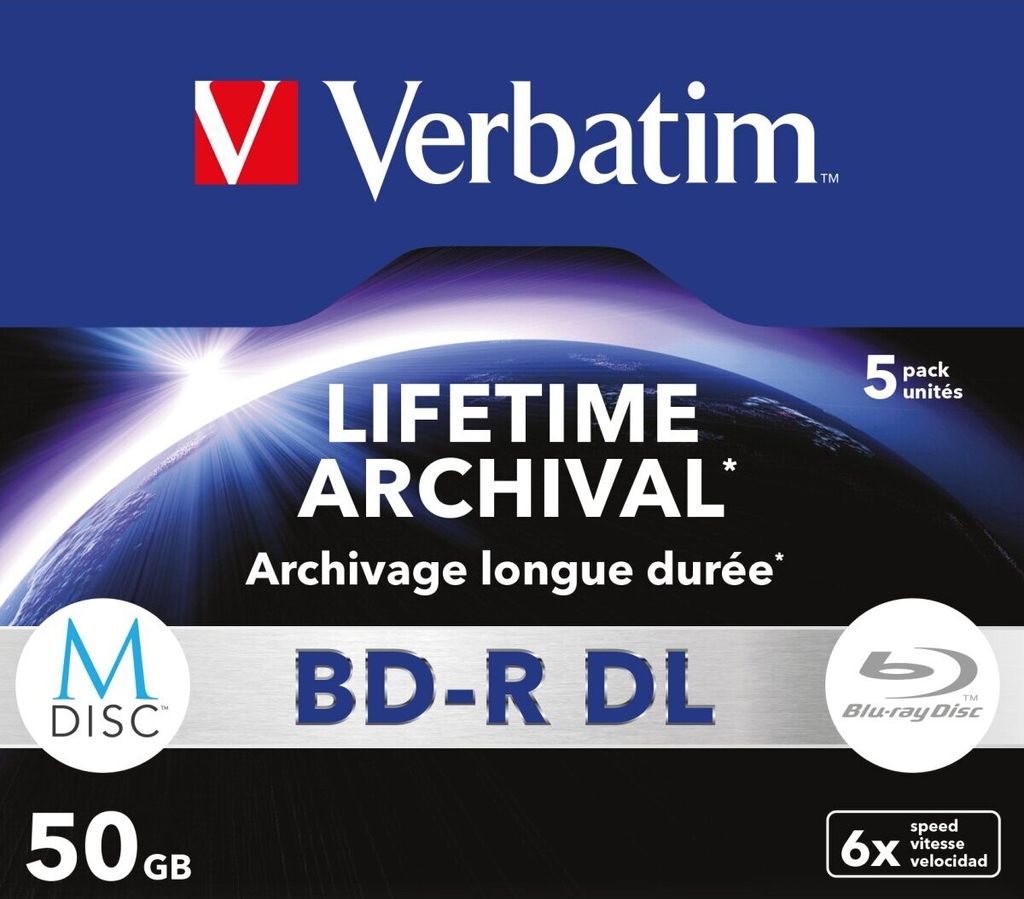 Verbatim M-DISC BD-R DL 50GB/1-6x Jewelcase | Kaufland.sk