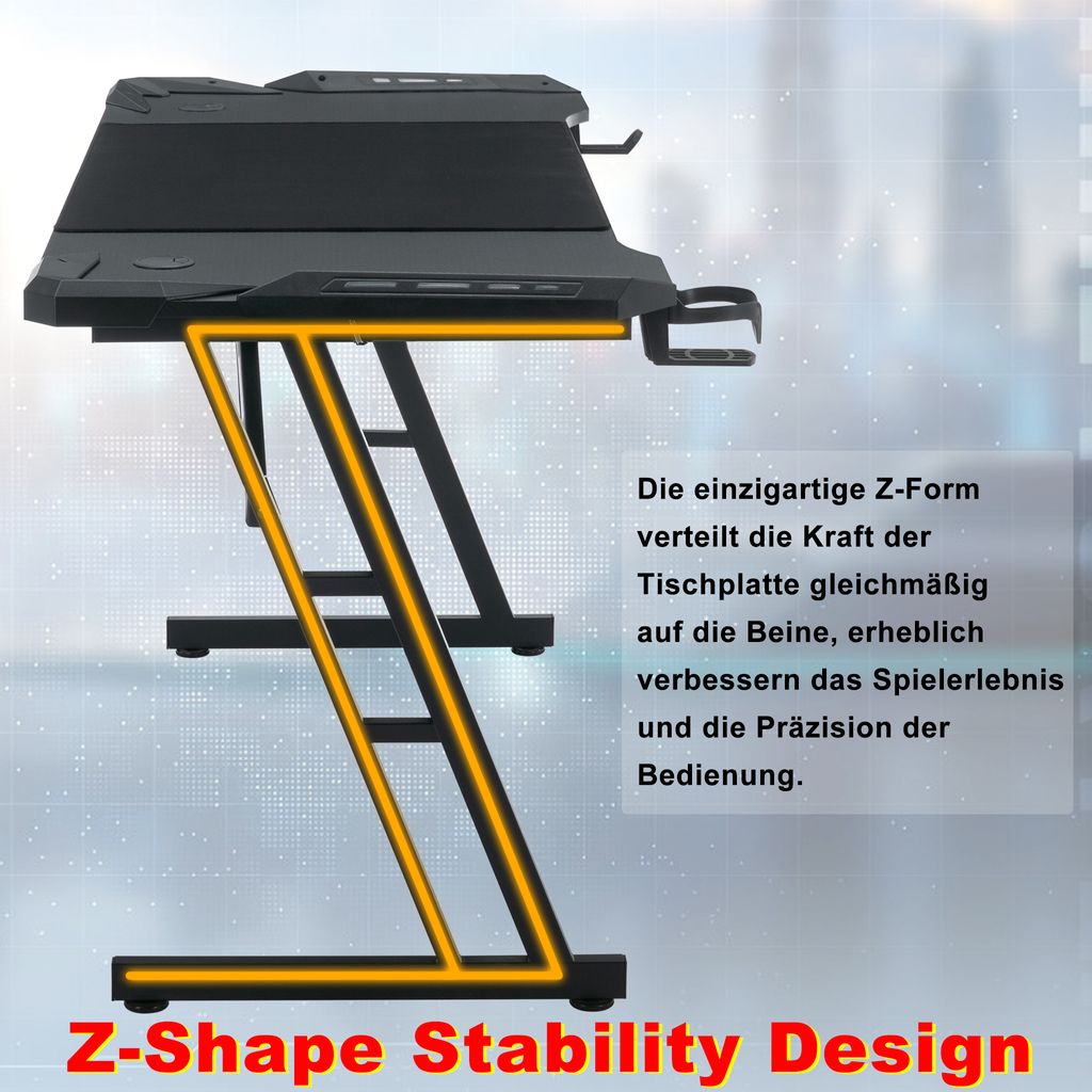 XMTECH herný rohový stôl 120x60cm PC stôl | Kaufland.sk