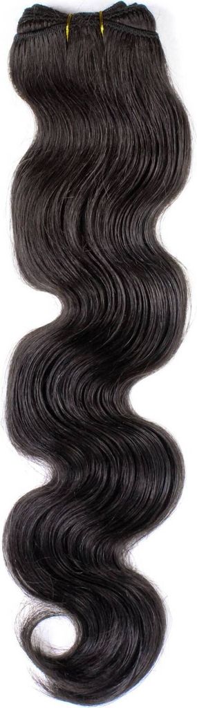 hair2heart Echthaar Tressen zum Einnähen Extensions Gewellt