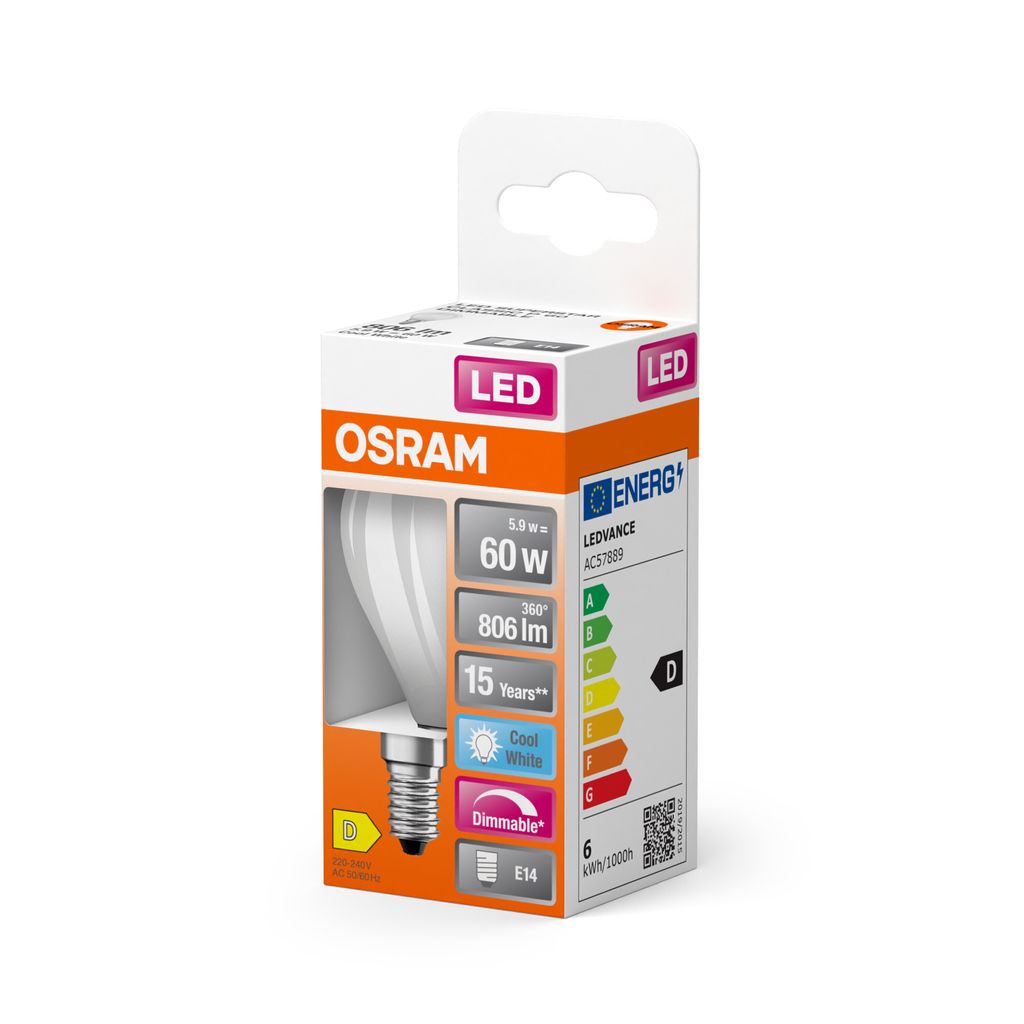 OSRAM Retrofit E14 LED žiarovka 6,5W P60 | Kaufland.sk