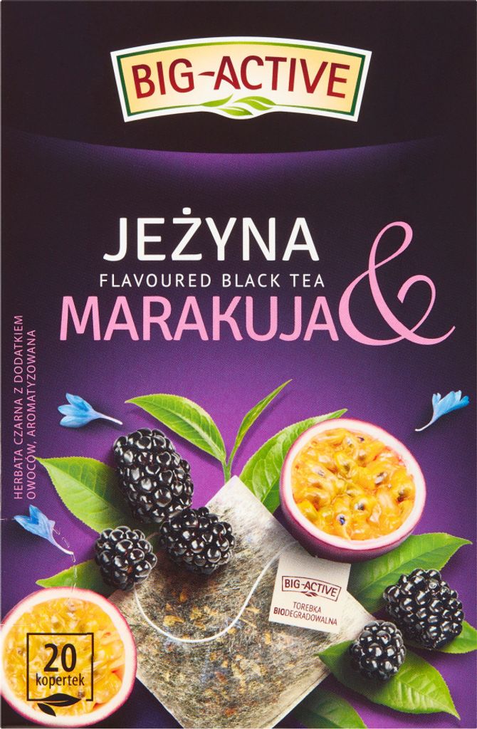 Big-Active Blackberry & Passion Fruit Tea 40 | Kaufland.cz