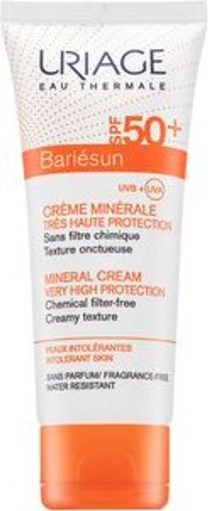 Uriage Bariésun Mineral Cream SPF50+ zklidňující emulze pro