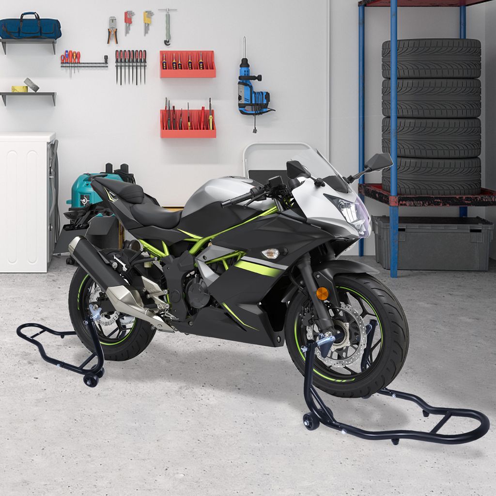 LZQ 2er Set Motorrad-Ständer Vorne und Hinten | Kaufland.de