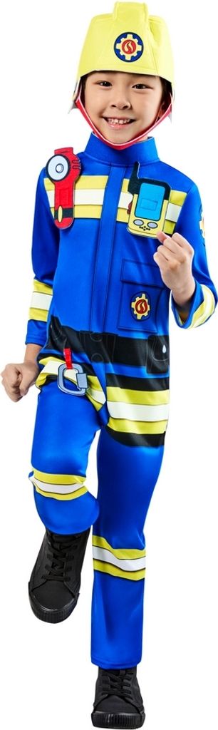 Fireman Sam - Kostüm - Jungen BN6179 (116) (Blau)