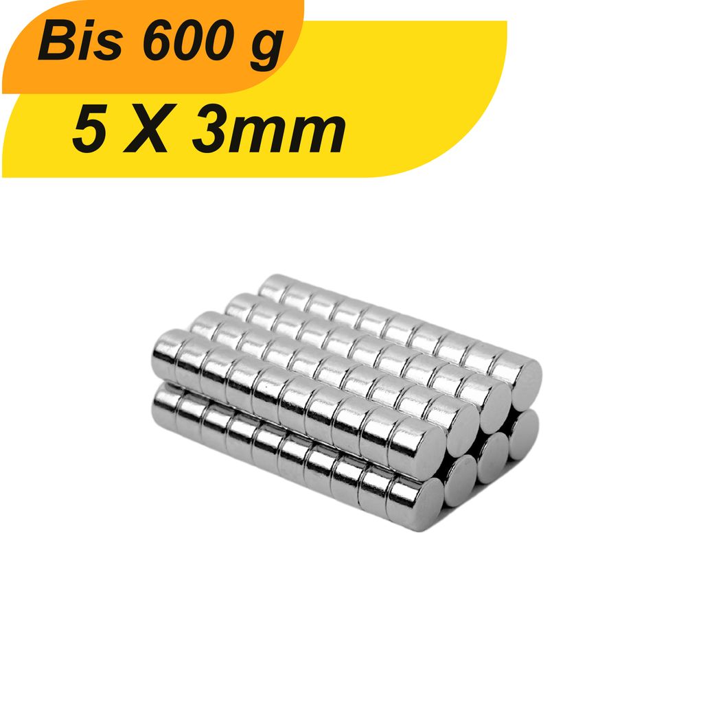 50 Stück 5mm x 3mm Neodym Mini-Magnete Runde | Kaufland.de