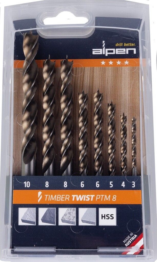 Alpen Maykestag 67100008100 Timber Twist - Set de forets à