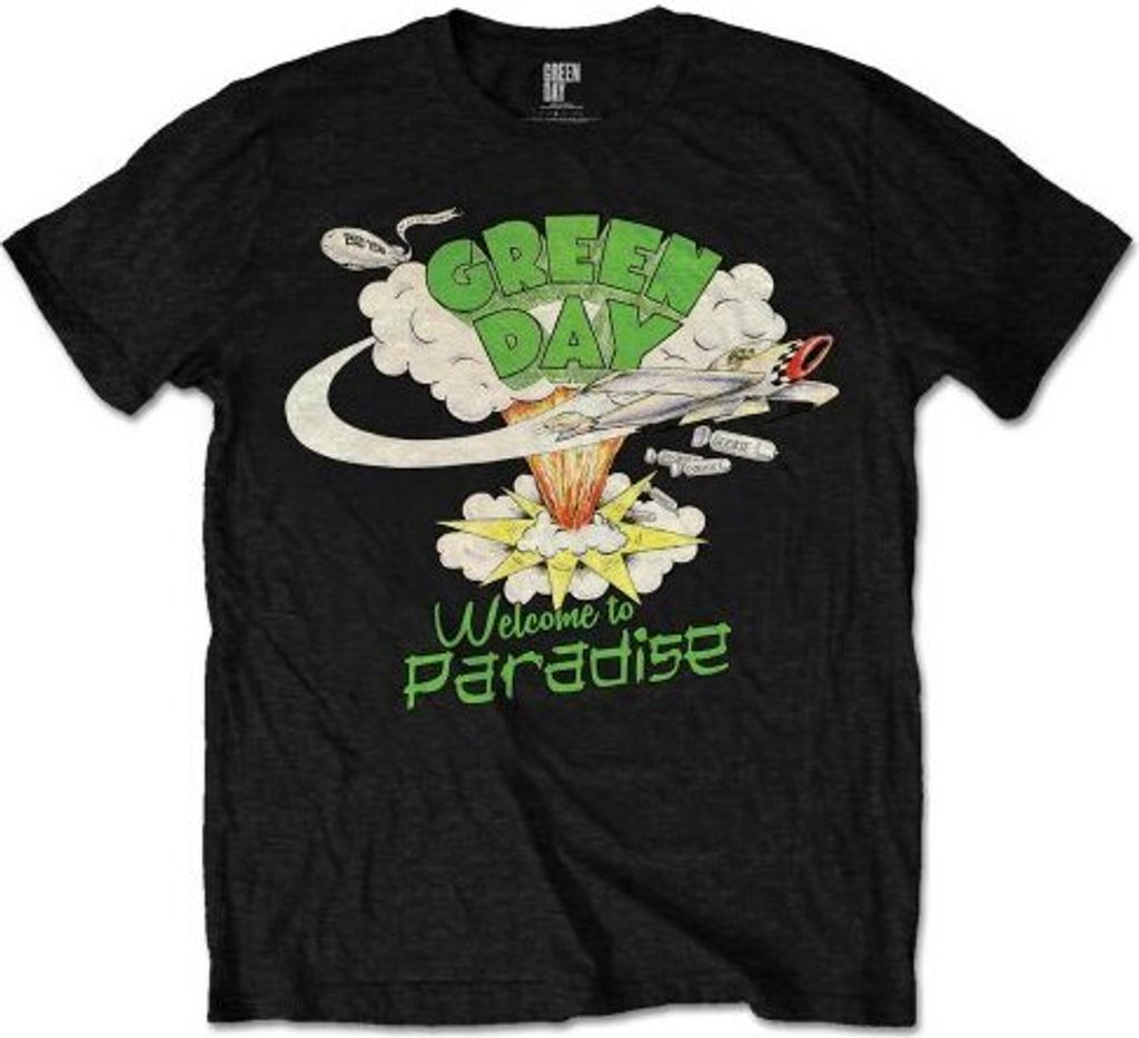 Green Day T-Shirt Welcome to Paradise Uni Black L T-Shirts