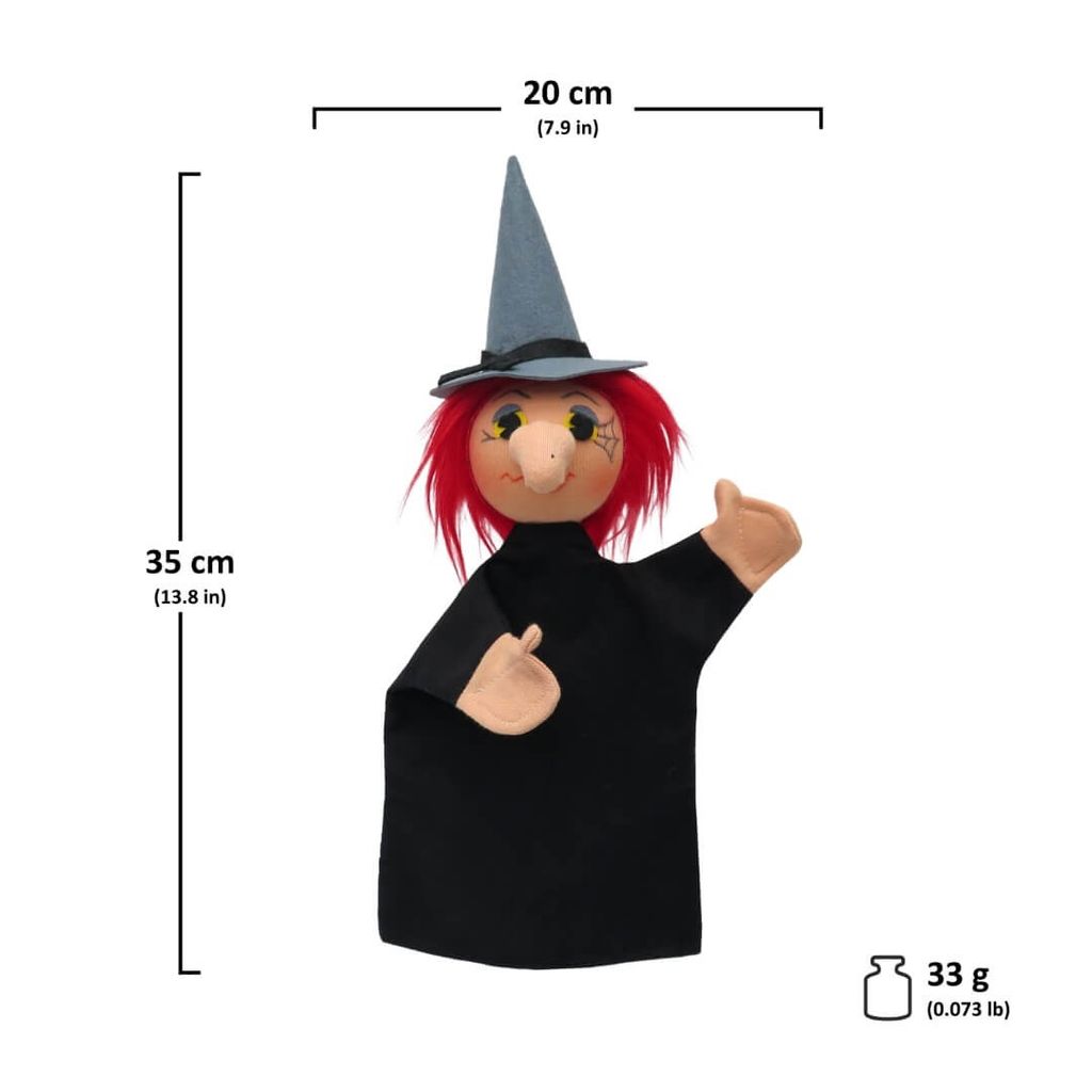 Hexe schwarz 35 cm, Handpuppe Handpuppe | Kaufland.de