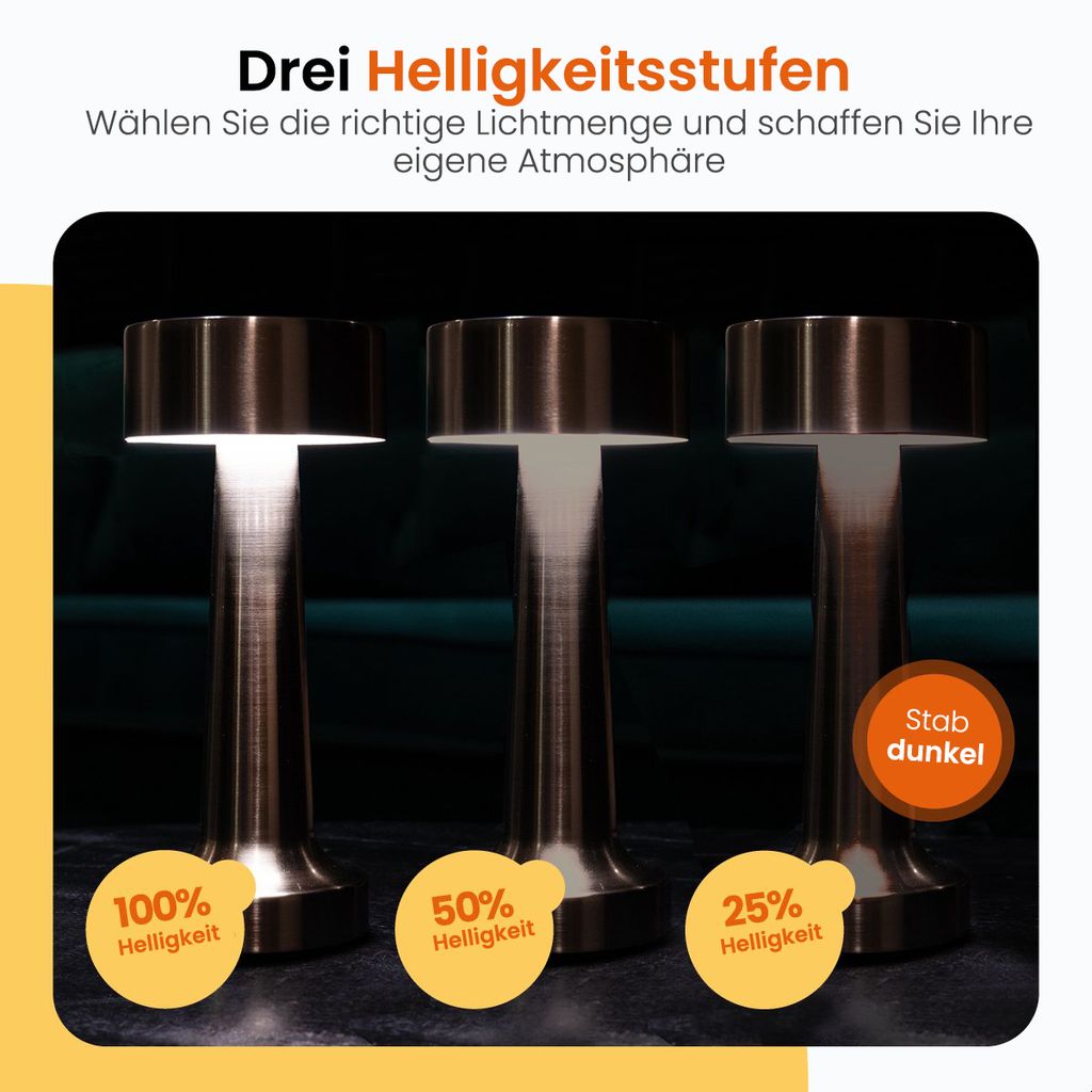 Goliving Tischlampe wiederaufladbar – | Kaufland.de