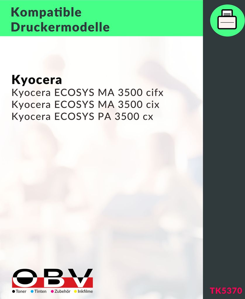OBV 4x kompatibler Kyocera TK-5370K TK-5370C | Kaufland.de