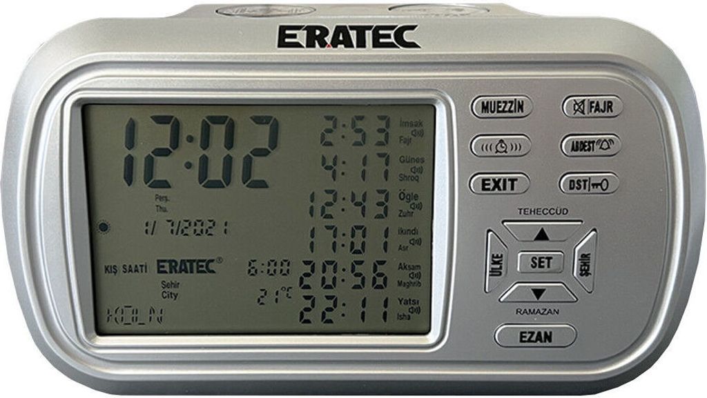 ERA TEC AZ 6500 Ezan Saati Gebetsuhr Azan Kaufland de