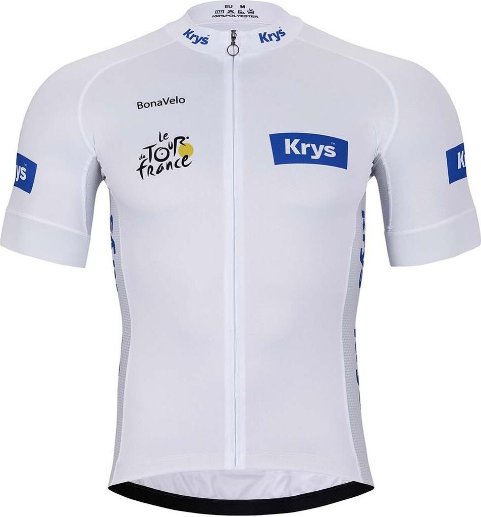 BONAVELO Kurzarm Fahrradtrikot - TOUR DE FRANCE 2024 - Weiß