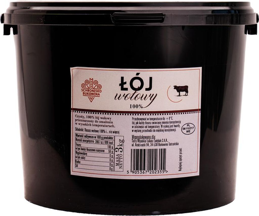 Premium-Rindertalg 3 kg - Schronisko Bukowina Fleisch