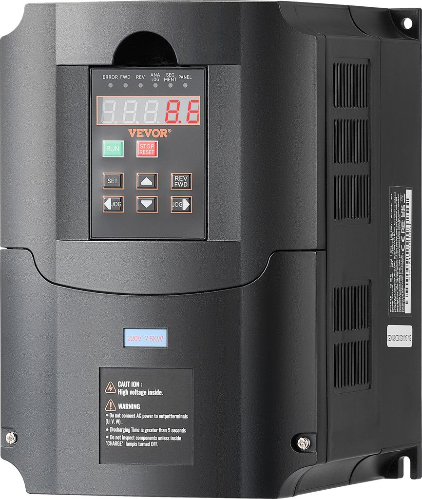 VEVOR frekvenčný menič VFD 10 hp, 7,5 kW, 35 A, 1 alebo