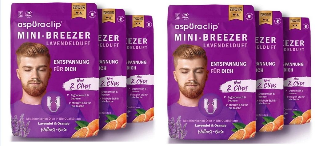 aspUraclip MINI-BREEZER LAVENDELDUFT 12er Set | Kaufland.de