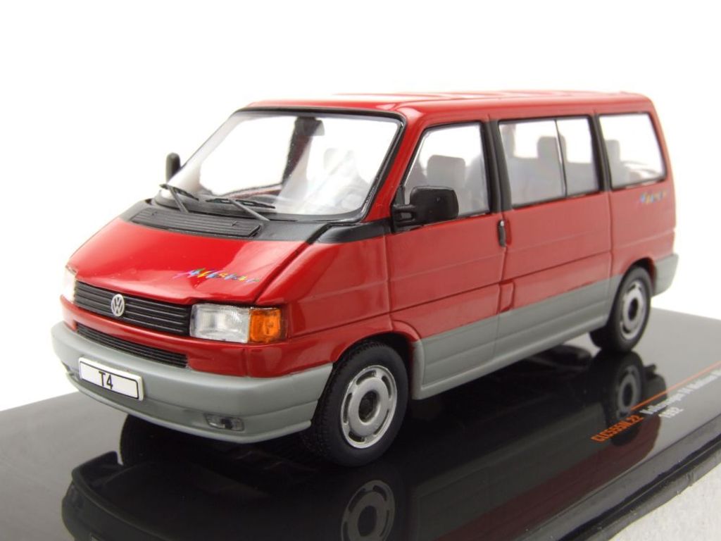 Ixo Models CLC555 VW T4 Bus Transporter 1990 rot 1:43