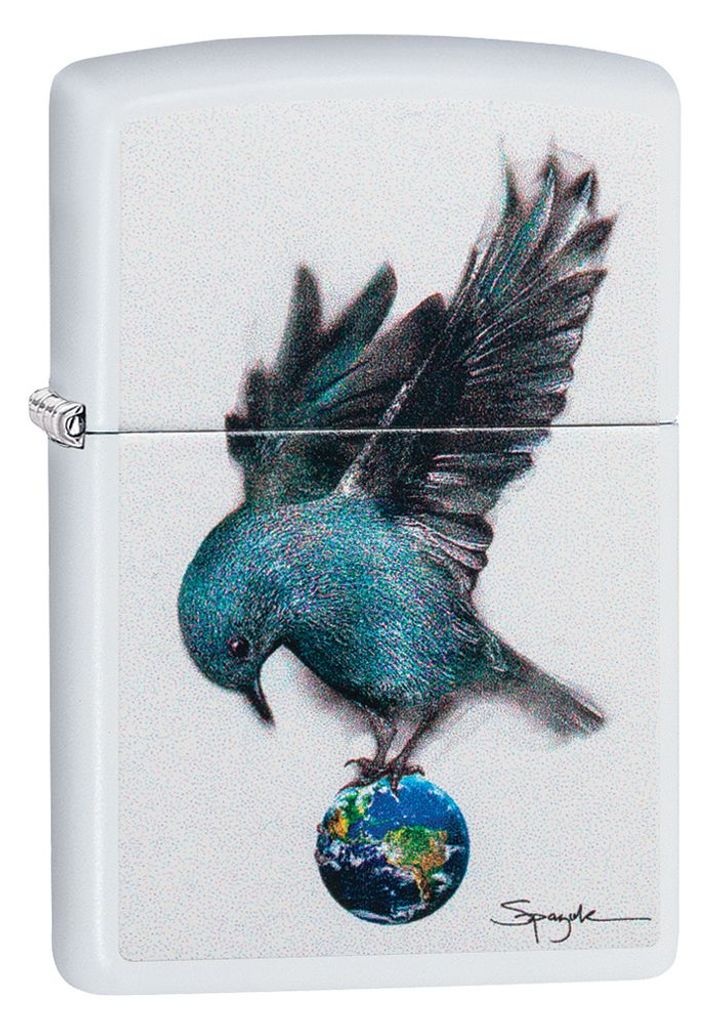 ZIPPO - Spazuk® Bird - White Matte Weiß Blau | Kaufland.de