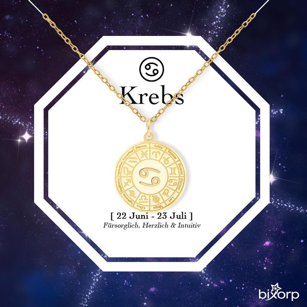 Náhrdelník Bixorp Stars Zodiac Sign Rak / Rak | Kaufland.sk