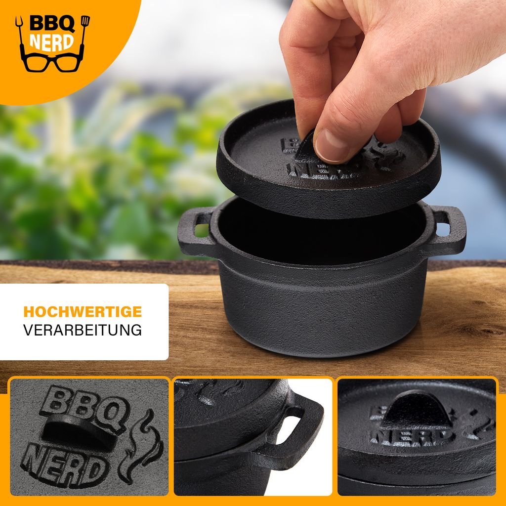 BBQ-Nerd 6er Set Mini Dutch Oven - Kleiner | Kaufland.de