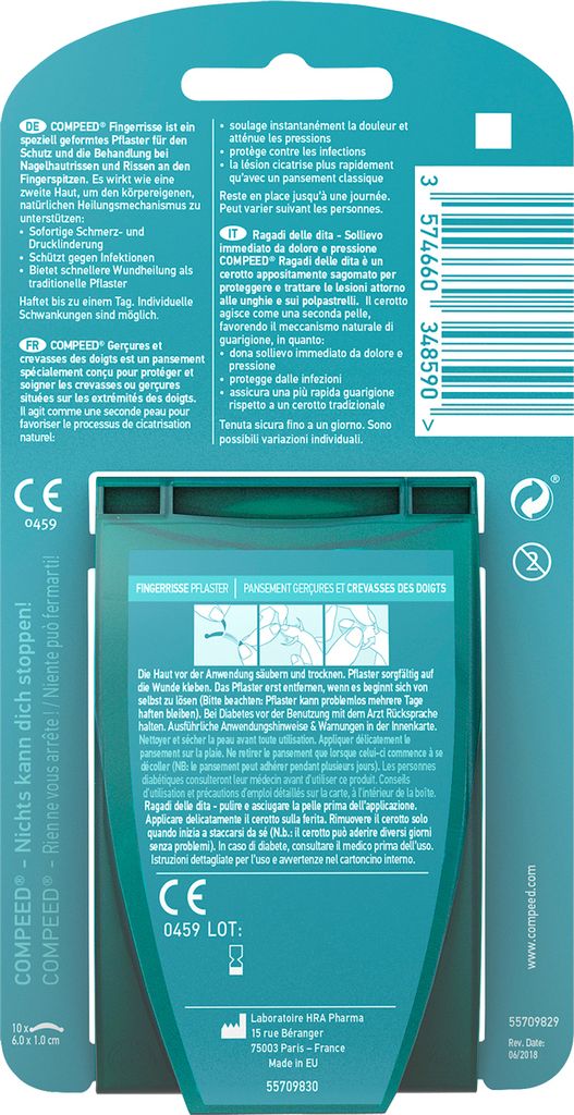 Compeed Fingerrissepflaster, 6 x 1 cm, 10 | Kaufland.de