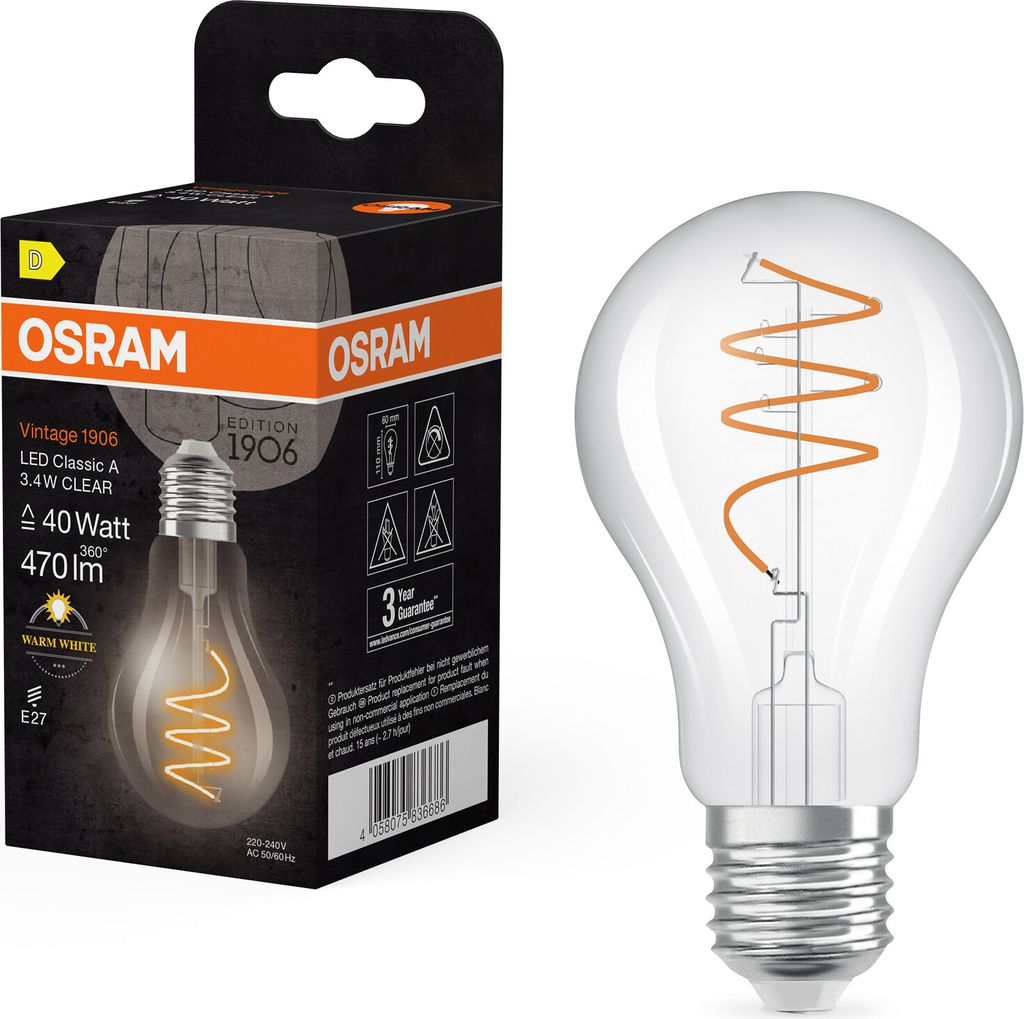 OSRAM LED Lampe Vintage 1906 CLASSIC A 3.4W | Kaufland.de