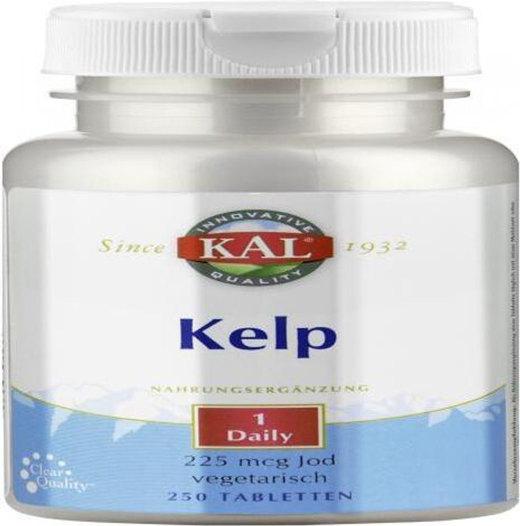 Kelp 225 μg Jód Cal Tablety 250 St Výživové doplnky