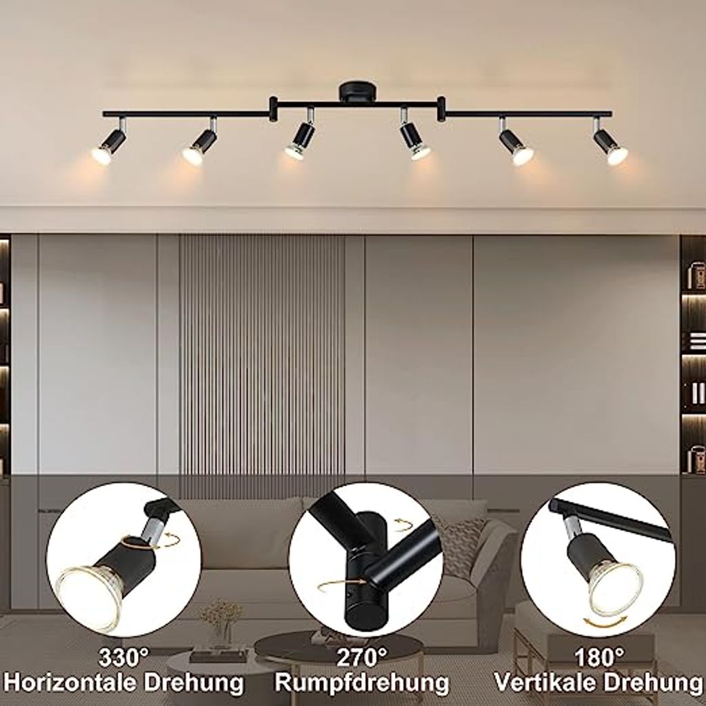 ZMH LED Deckenstrahler 6 Flammig Wohnzimmer - | Kaufland.de