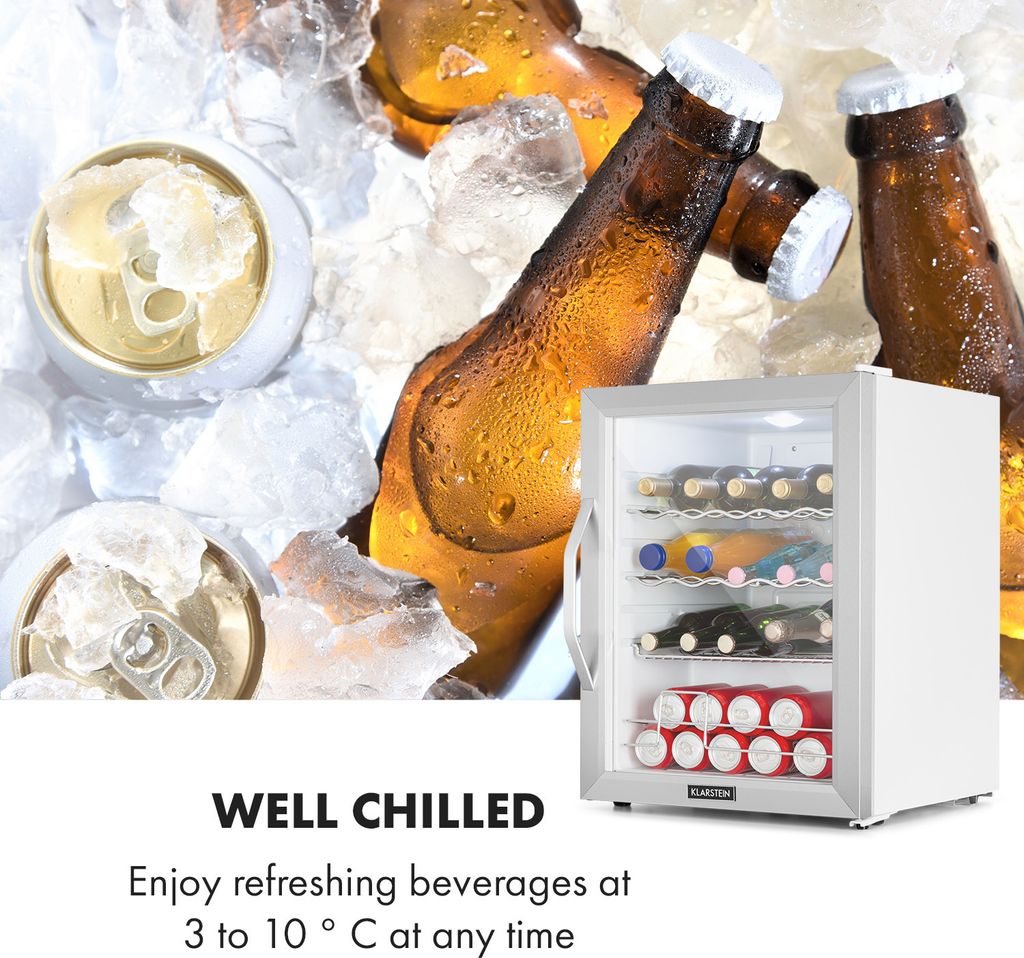 Klarstein Beersafe XL Crystal White, lednice, | Kaufland.cz