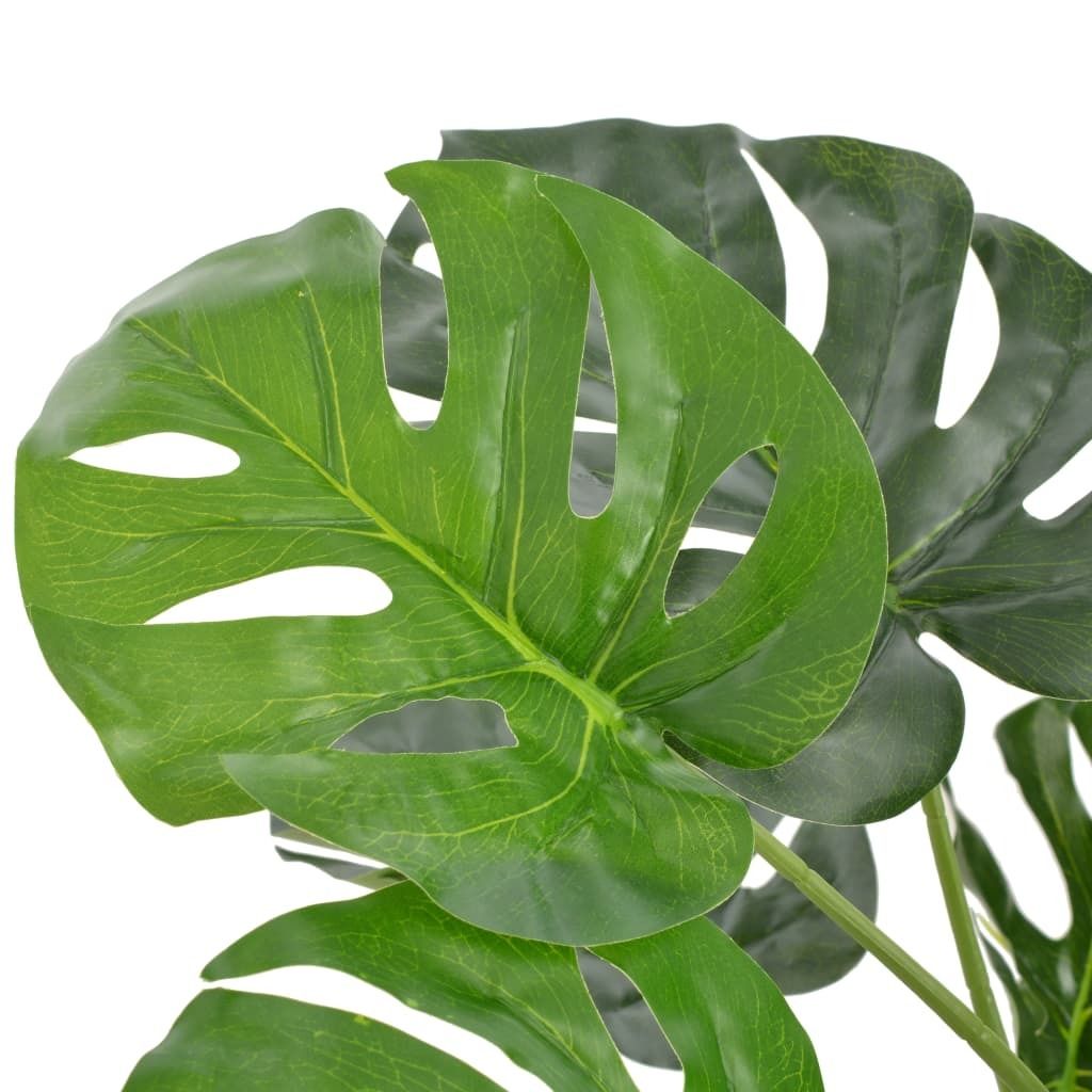 vidaXL Umělá rostlina Monstera s květináčem Zelená 100 cm