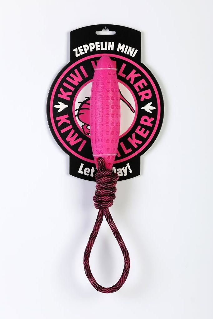 Kiwi Walker Dog Hračka Mini Zeppelin Ružová Hračky pre psov