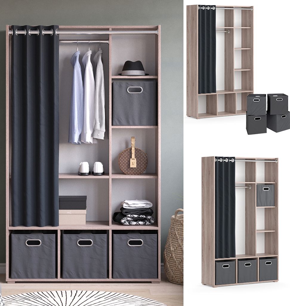 Vicco Wardrobe Luigi, 105.8 x 178.1 cm With | Kaufland.sk